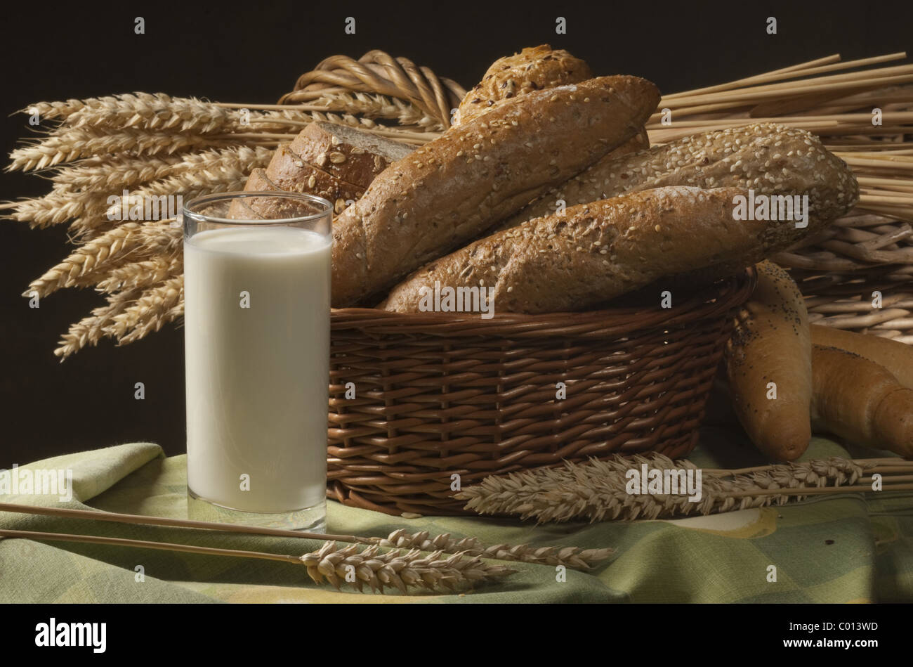 still life with bread Stock Photo - Alamy