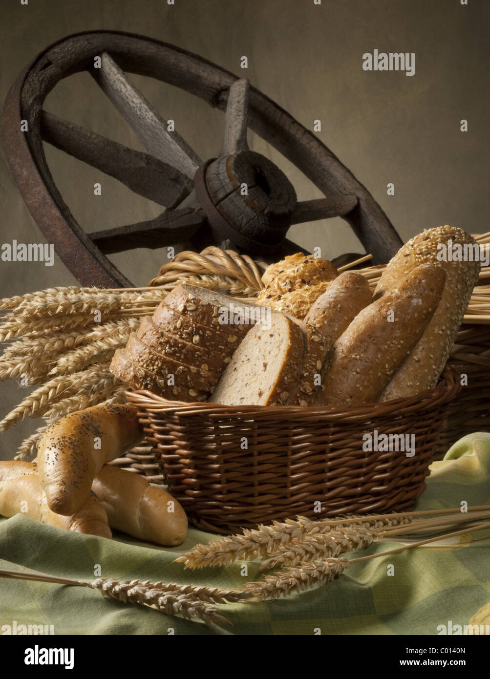 still life with bread Stock Photo - Alamy