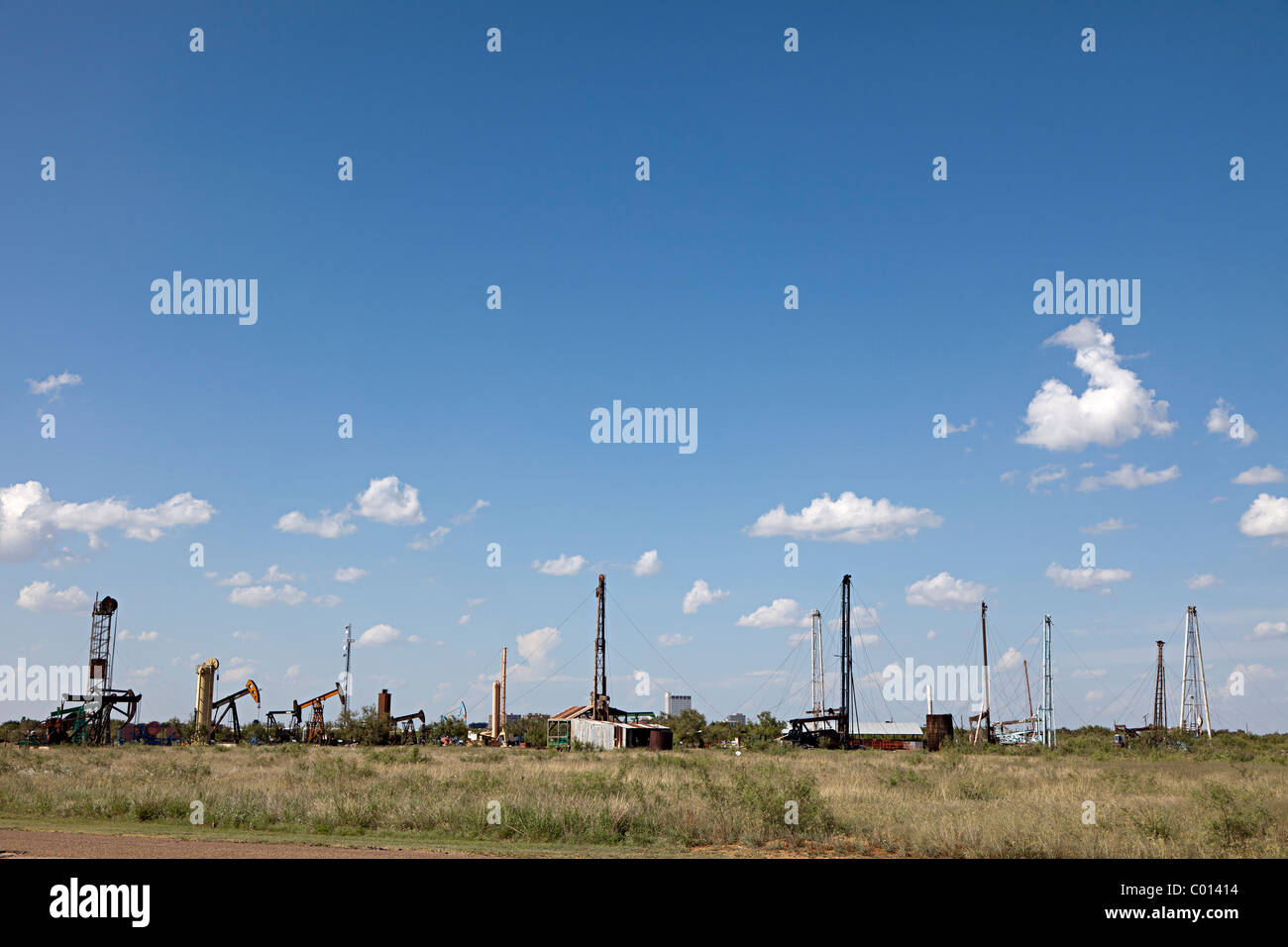 Drilling rigs at Permian Basin Petroleum Museum Midland Texas USA Stock ...