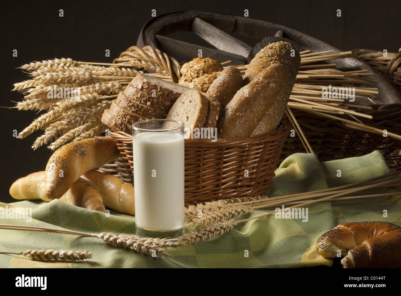 still life with bread Stock Photo - Alamy