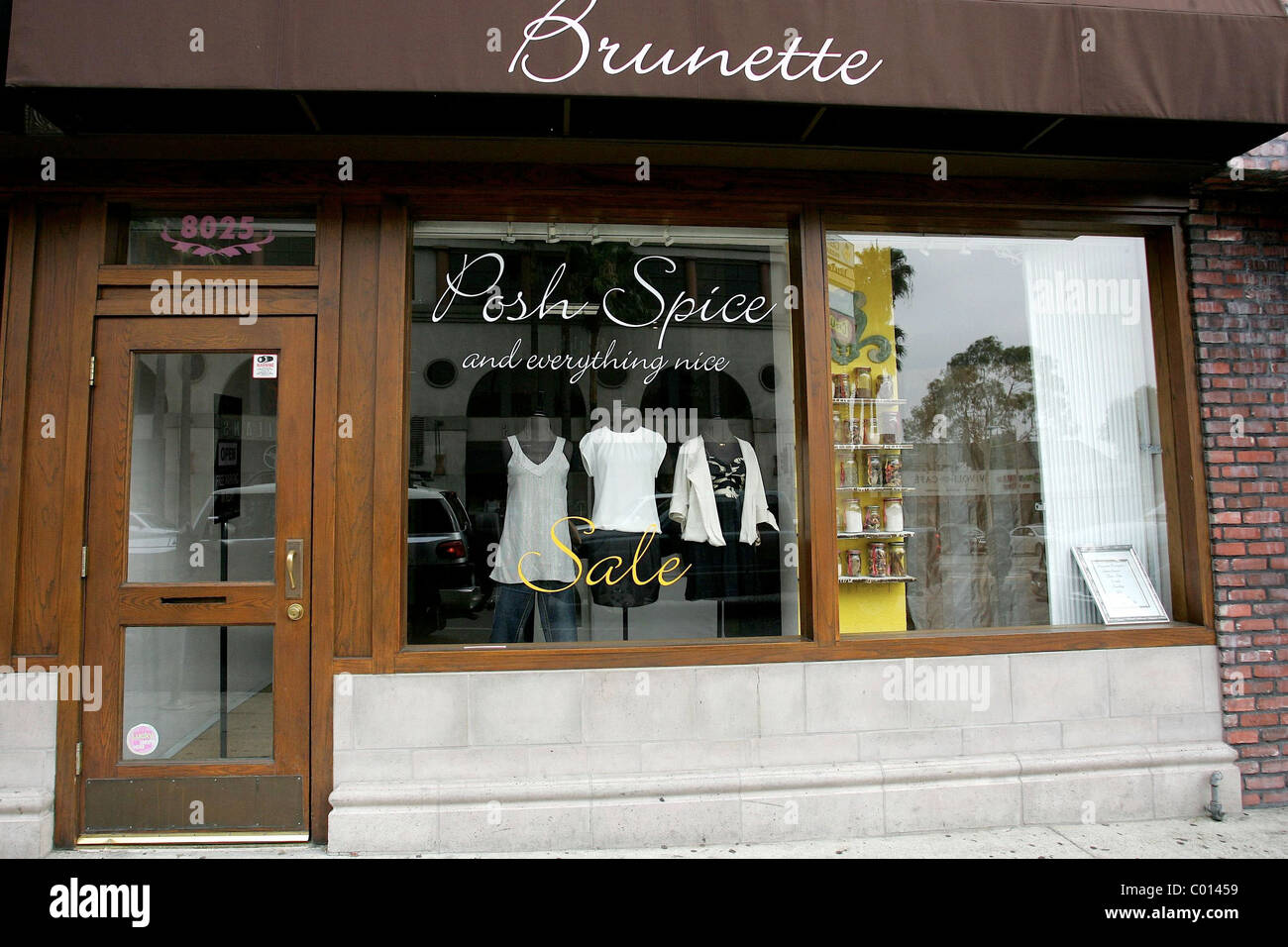 Brunette, a trendy clothes shop in Hollywood, has 'POSH SPICE and ...
