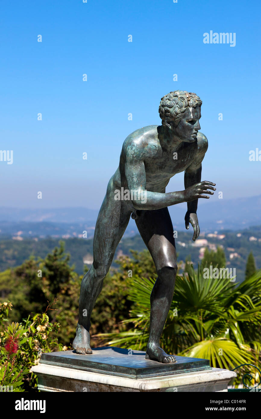 Sculptures in the garden of achillion hi-res stock photography and ...