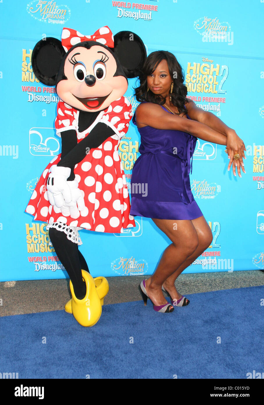 Monique Coleman and Minnie Mouse Disney's 'High School Musical 2' World ...