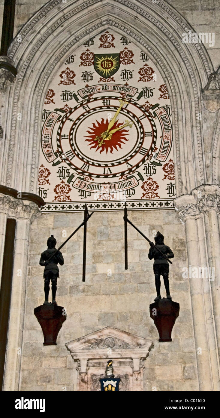 YORKSHIRE; INT, YORK MINSTER; THE MECHANICAL CLOCK Stock Photo - Alamy