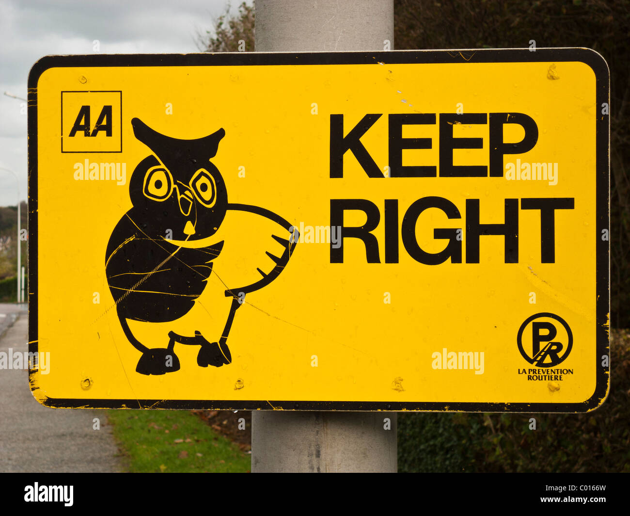 French traffic signs or road signs in normandy Stock Photo - Alamy