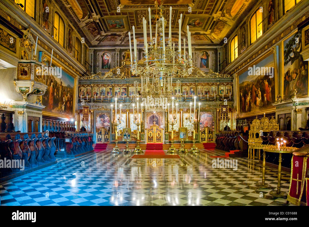 Inside Greek Orthodox Church High Resolution Stock Photography and ...