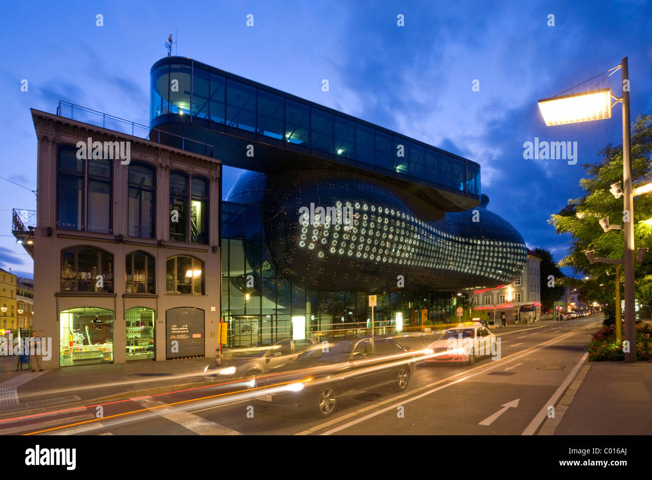 Modern building of the Kunsthaus Museum of Contemporary Art by ...