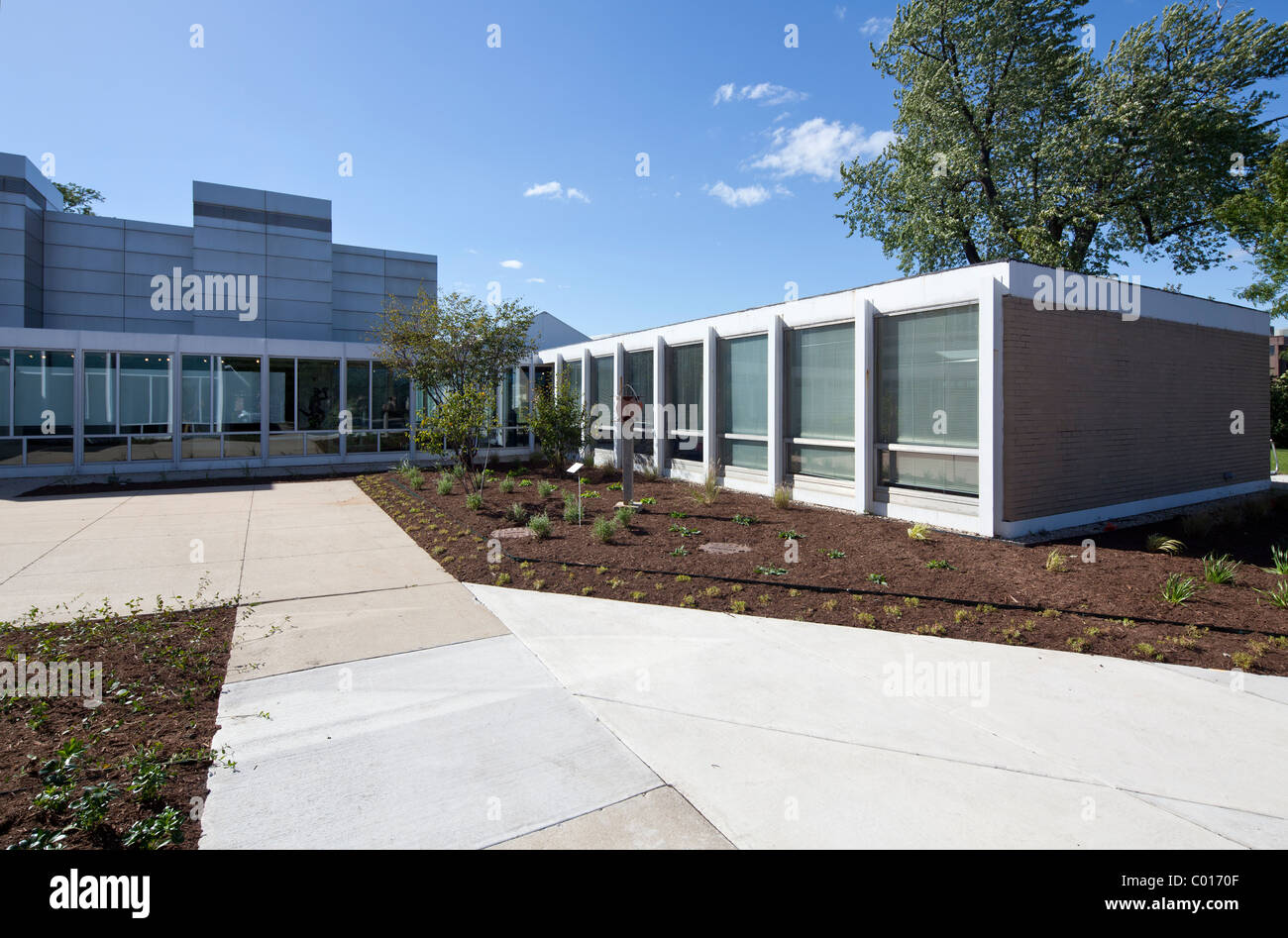 McCormick House, by Mies van der Rohe, Elmhurst, Illinois, USA Stock ...