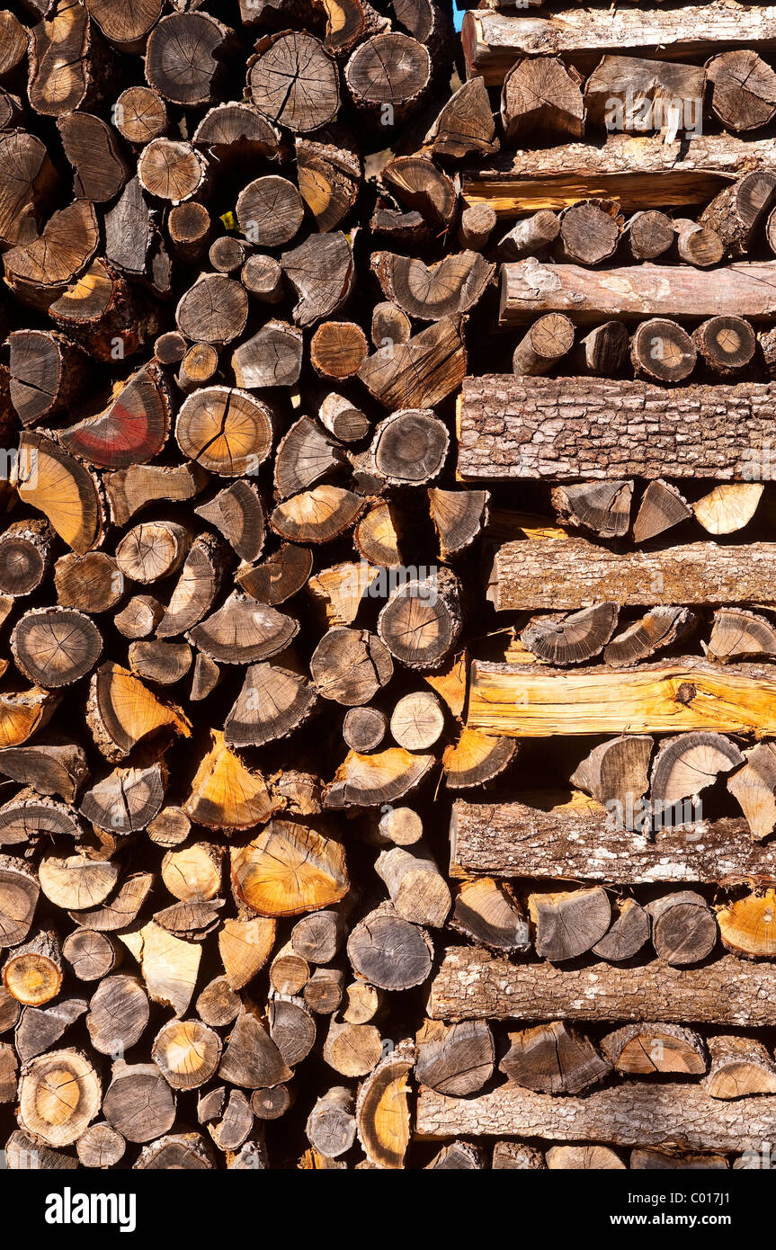 Stack chopped oak wood domestic hi-res stock photography and images - Alamy