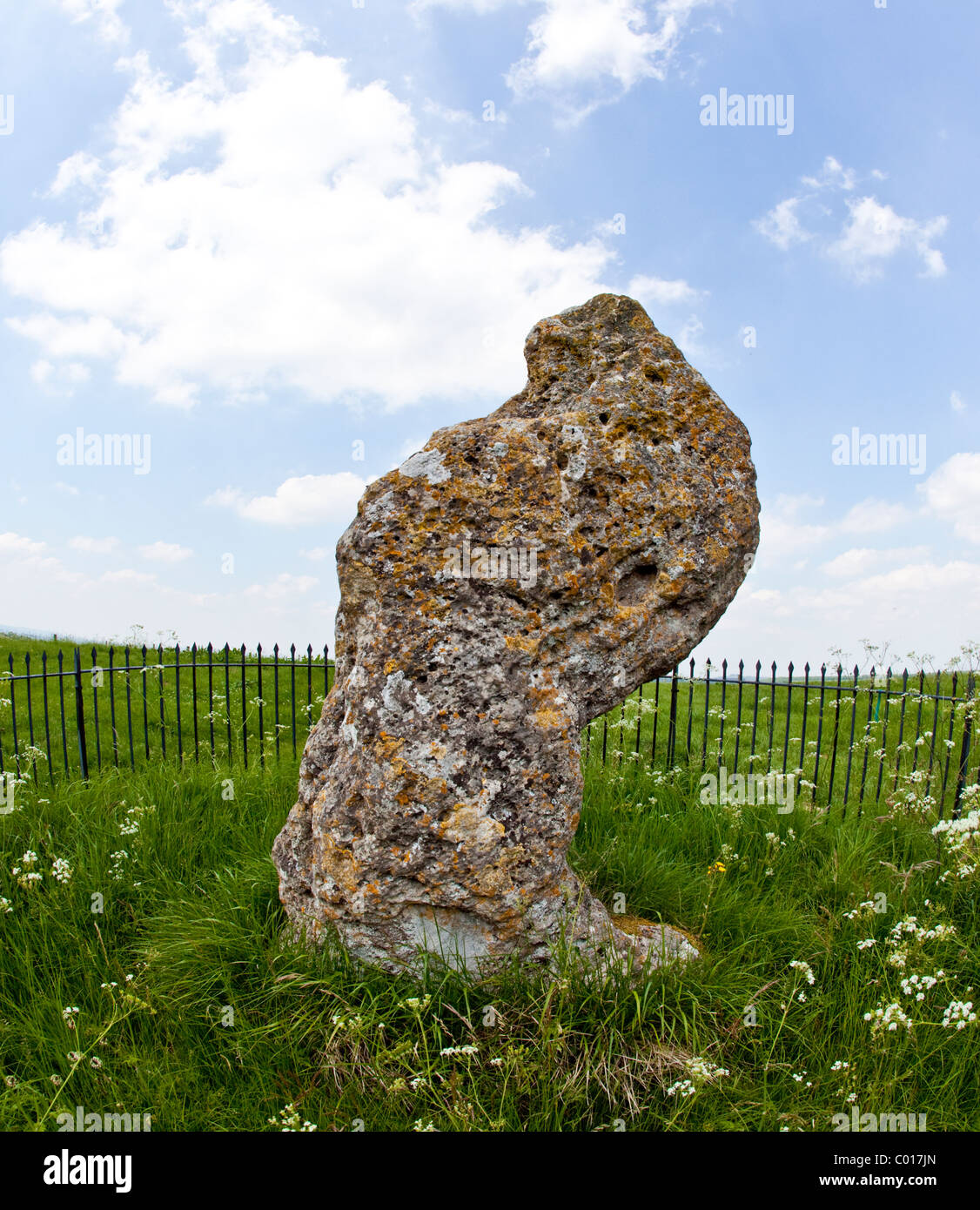The Kings Stone Rollright Stones Warwickshire UK Stock Photo - Alamy
