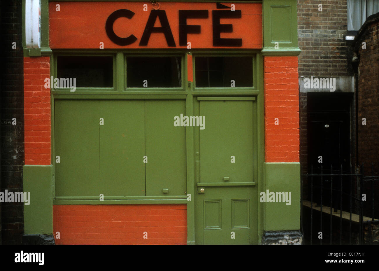 The exterior of a colourful cafe in Waterloo, London Stock Photo - Alamy
