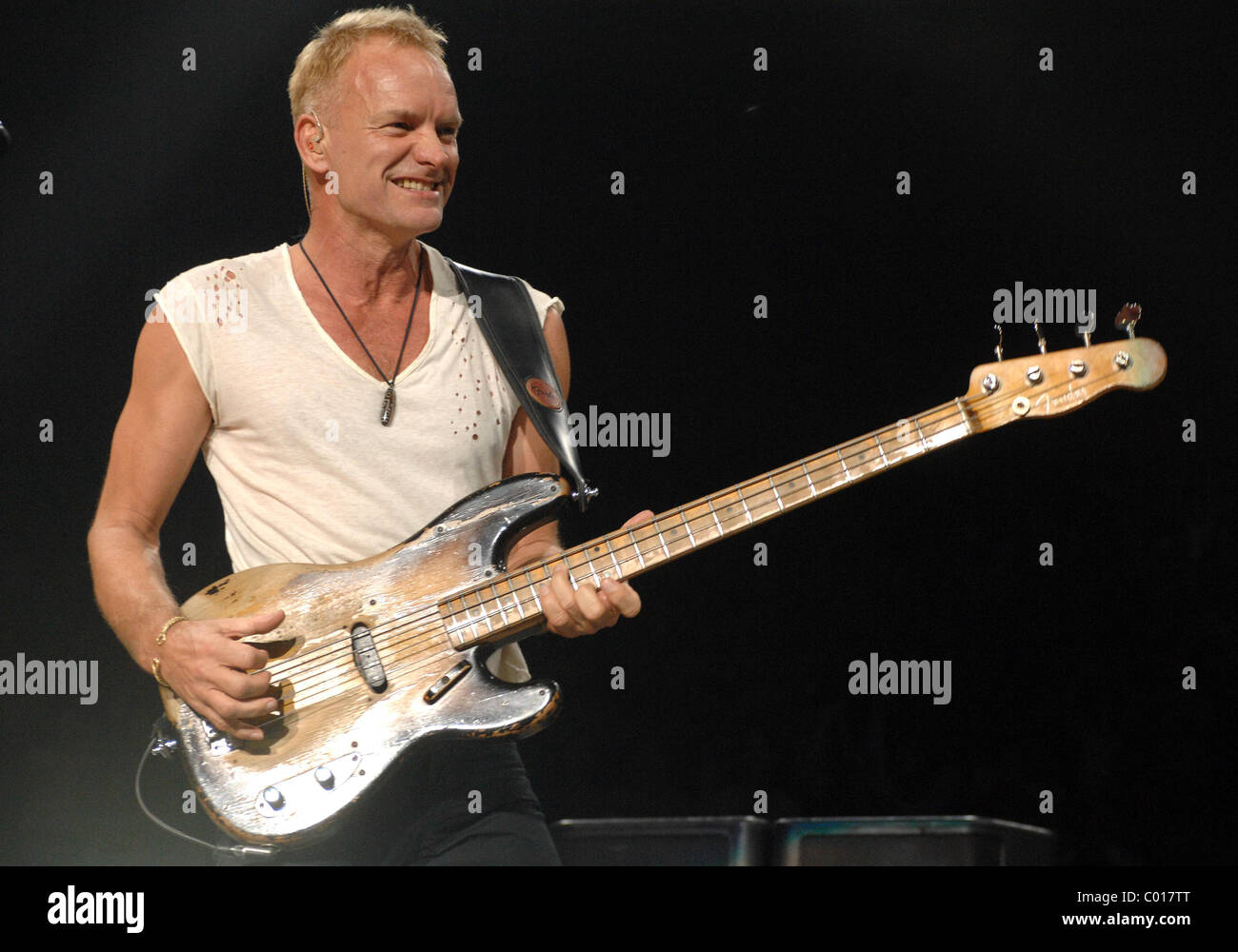 Sting (aka Gordon Sumner) and The Police live in concert at Madison ...