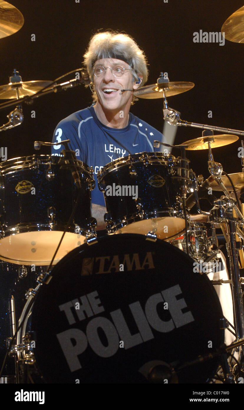 Stewart Copeland and The Police live in concert at Madison Square ...