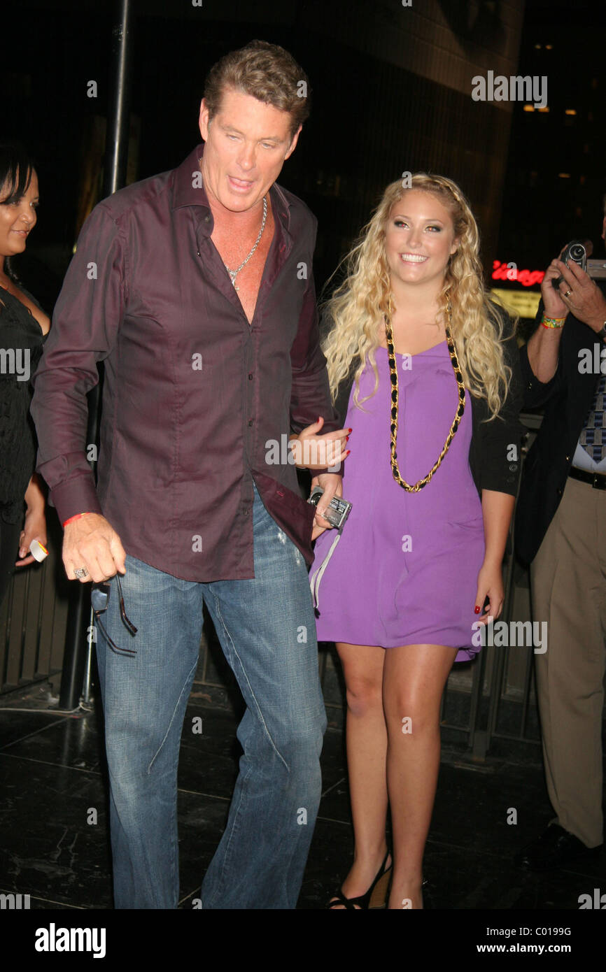 David Hasselhoff and daughter Hayley Hasselhoff Celebrity Catwalk For ...