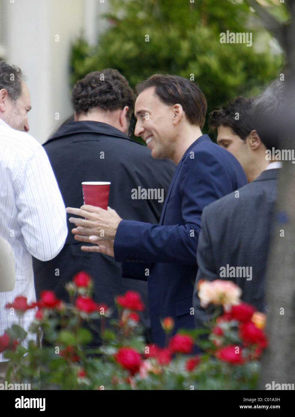 Nicolas Cage Filming on location in Primrose hill on the set of his ...