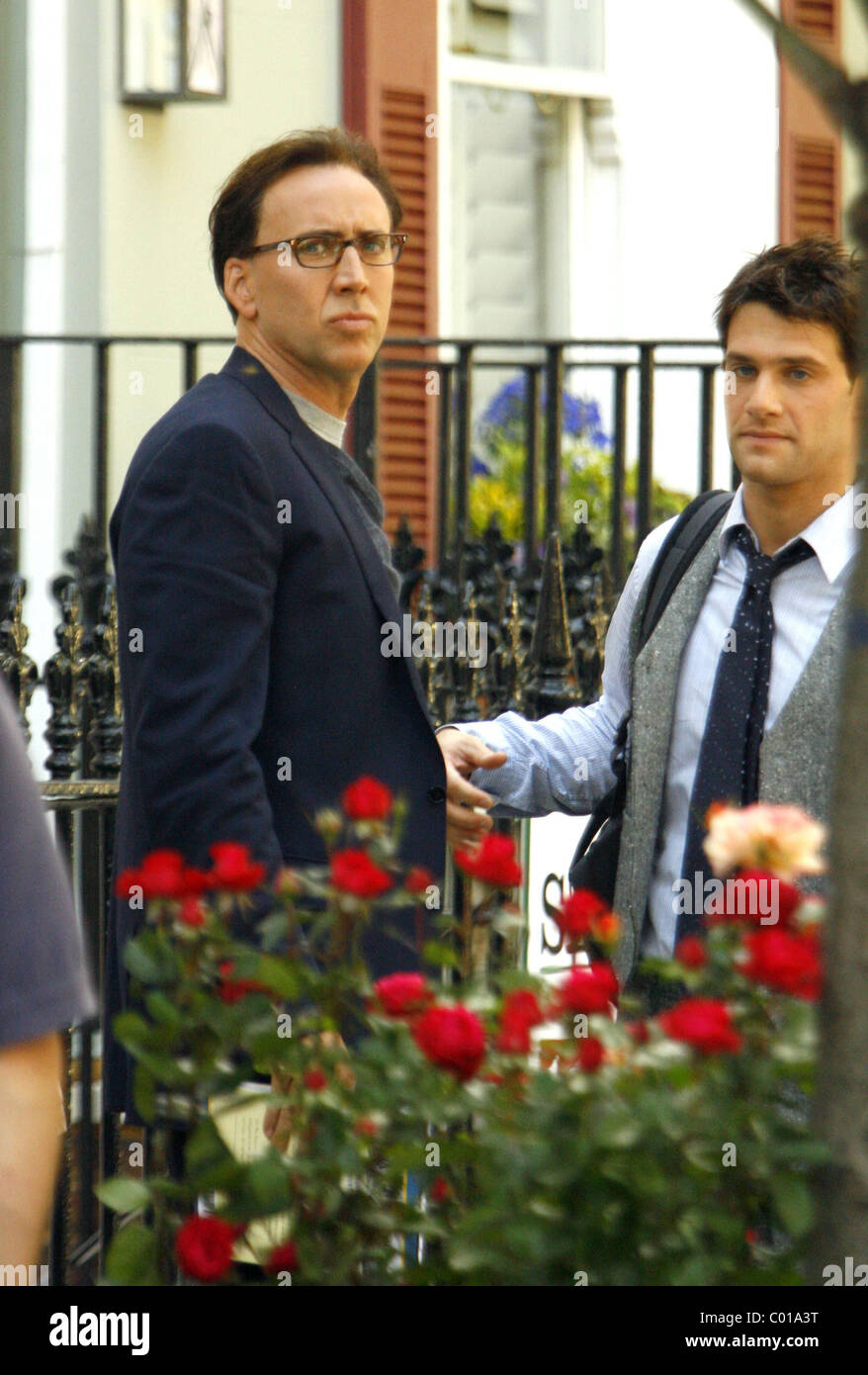 Nicolas Cage Filming on location in Primrose hill on the set of his ...