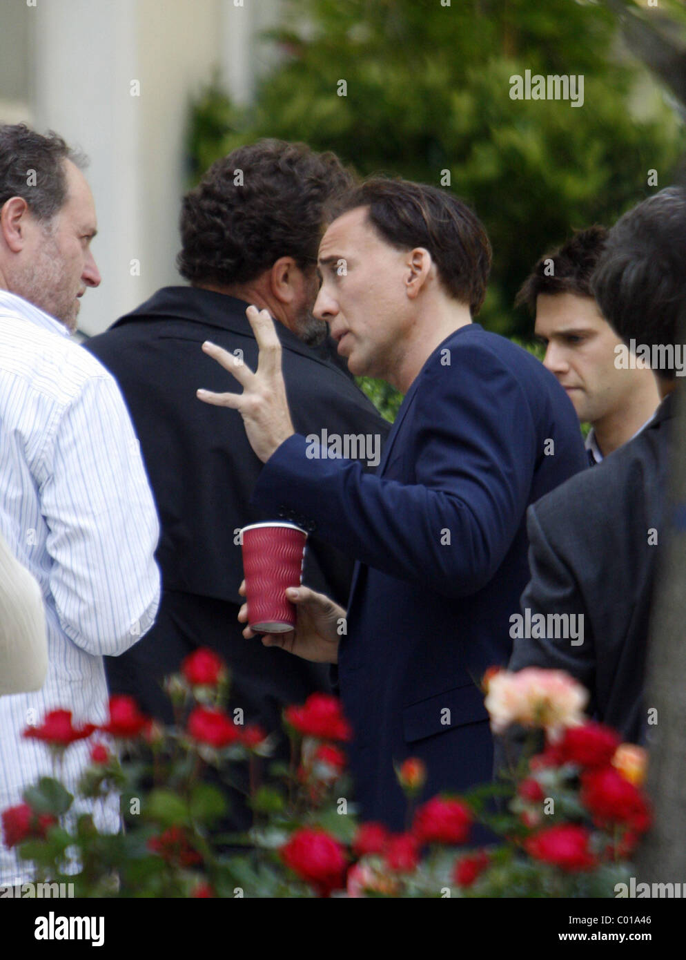Nicolas Cage Filming on location in Primrose hill on the set of his ...