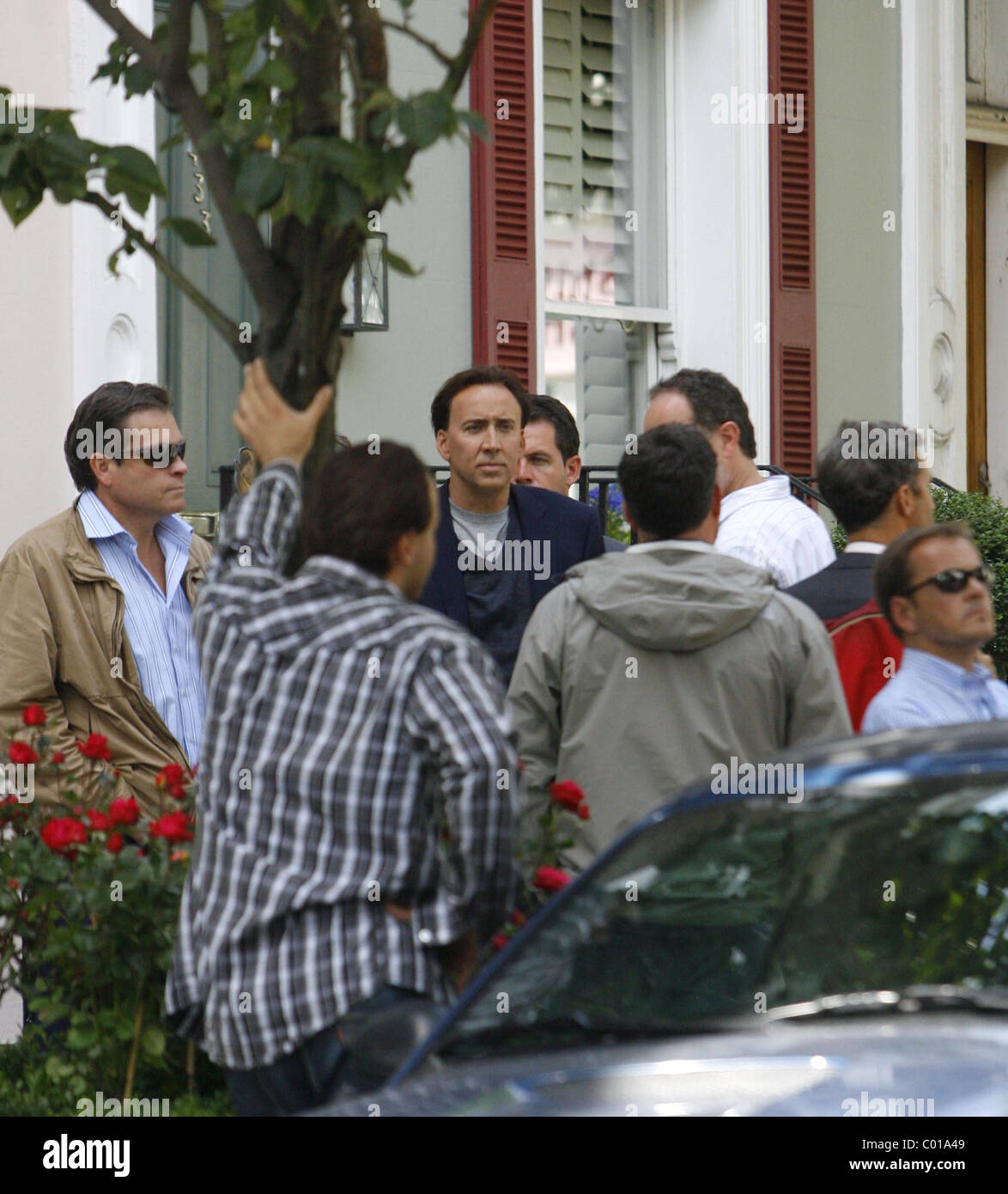 Nicolas Cage Filming on location in Primrose hill on the set of his ...