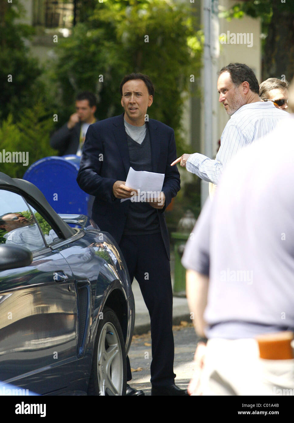 Nicolas Cage Filming on location in Primrose hill on the set of his ...