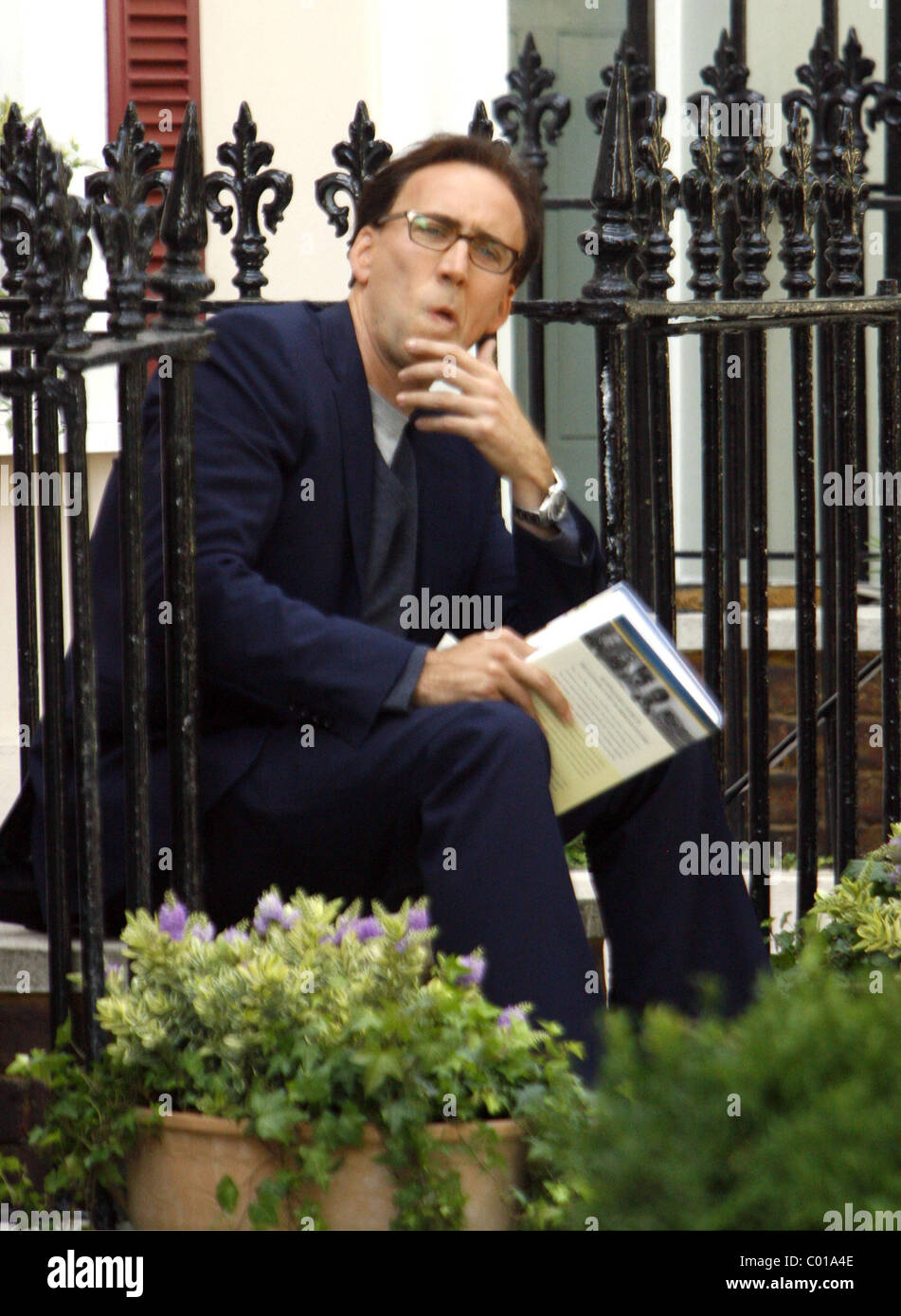 Nicolas Cage Filming on location in Primrose hill on the set of his ...