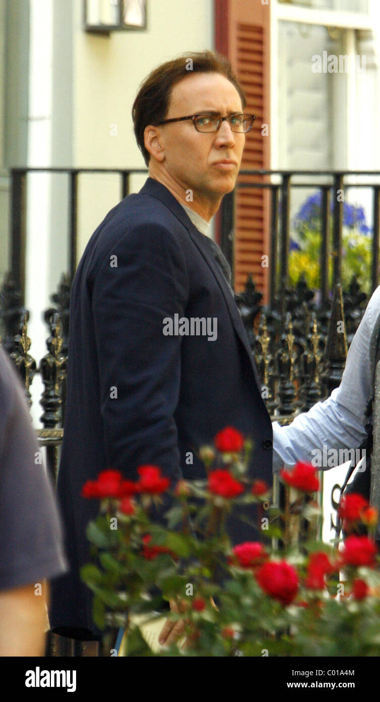 Nicolas Cage Filming on location in Primrose hill on the set of his ...