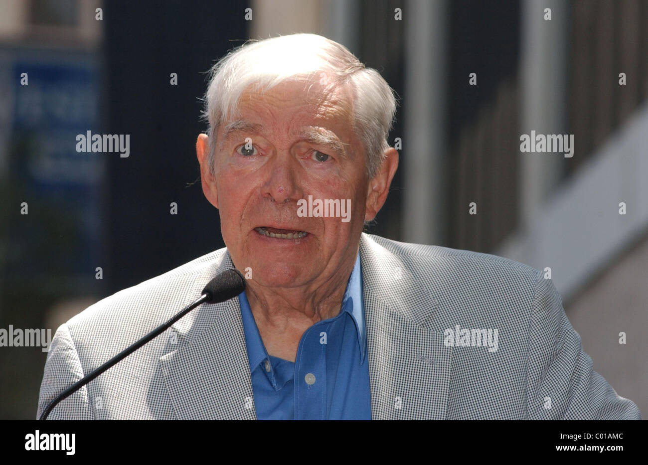 Charles Champlin receives a star on the Hollywood Walk of Fame ...