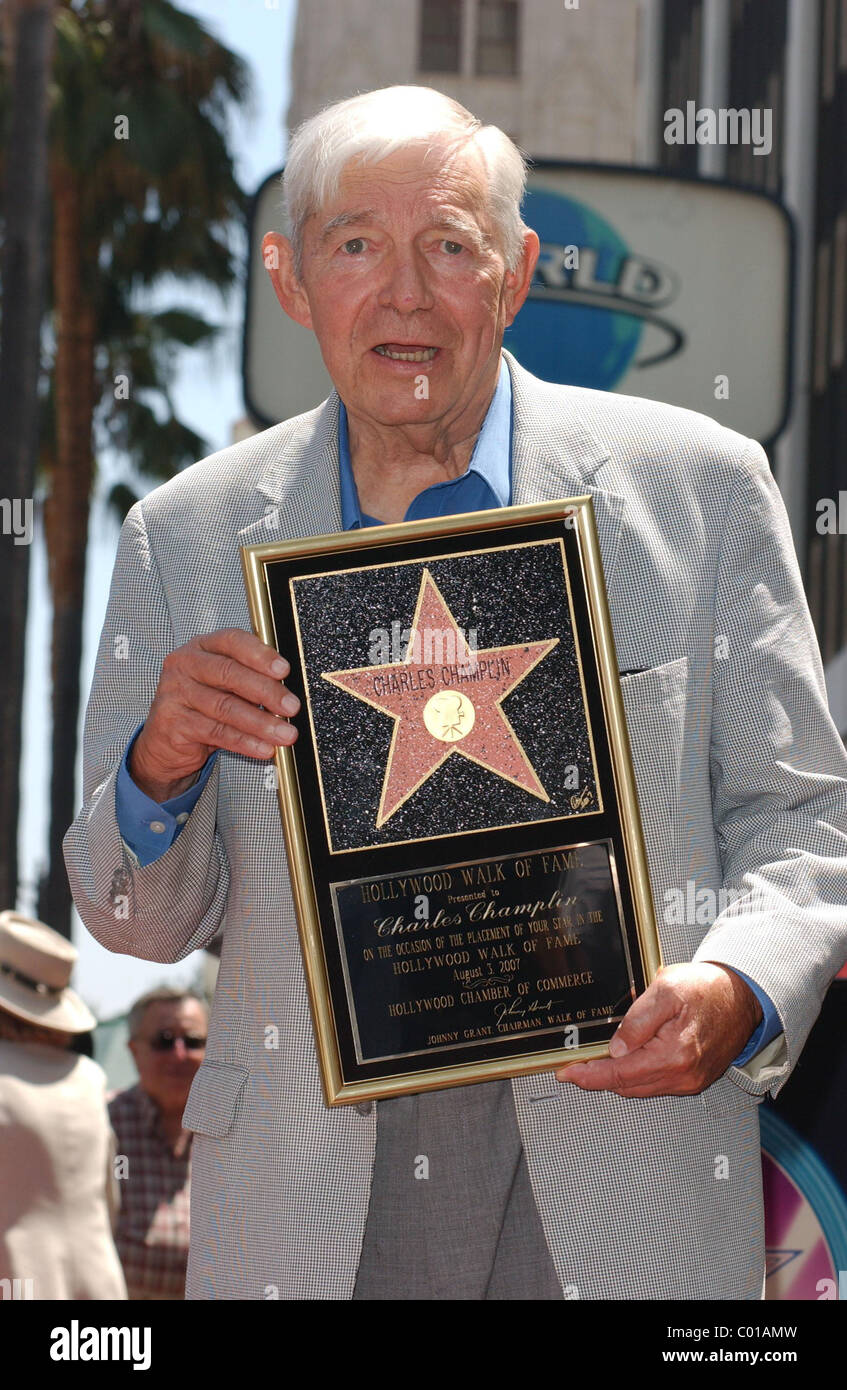 Charles champlin receives star on hi-res stock photography and images ...