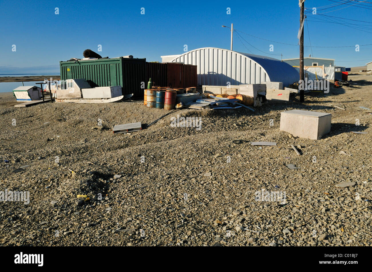 Inuit community Resolute Bay, Cornwallis Island, Northwest Passage, Nunavut, Canada, Arctic ...