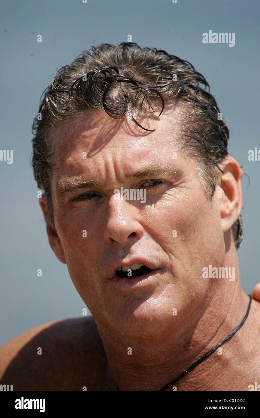 Baywatch star David Hasselhoff was back in the water working for his ...
