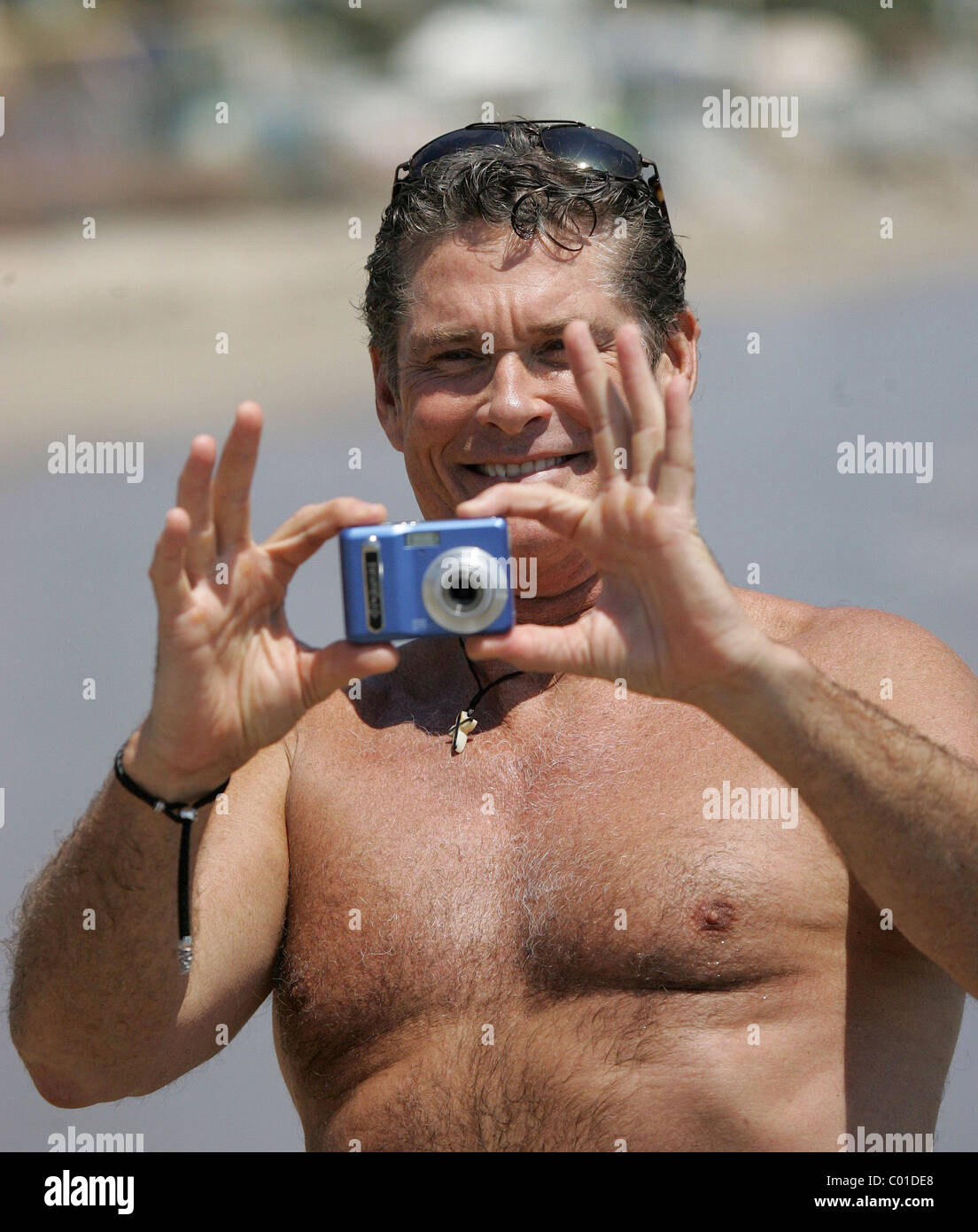 Baywatch star David Hasselhoff was back in the water working for his ...