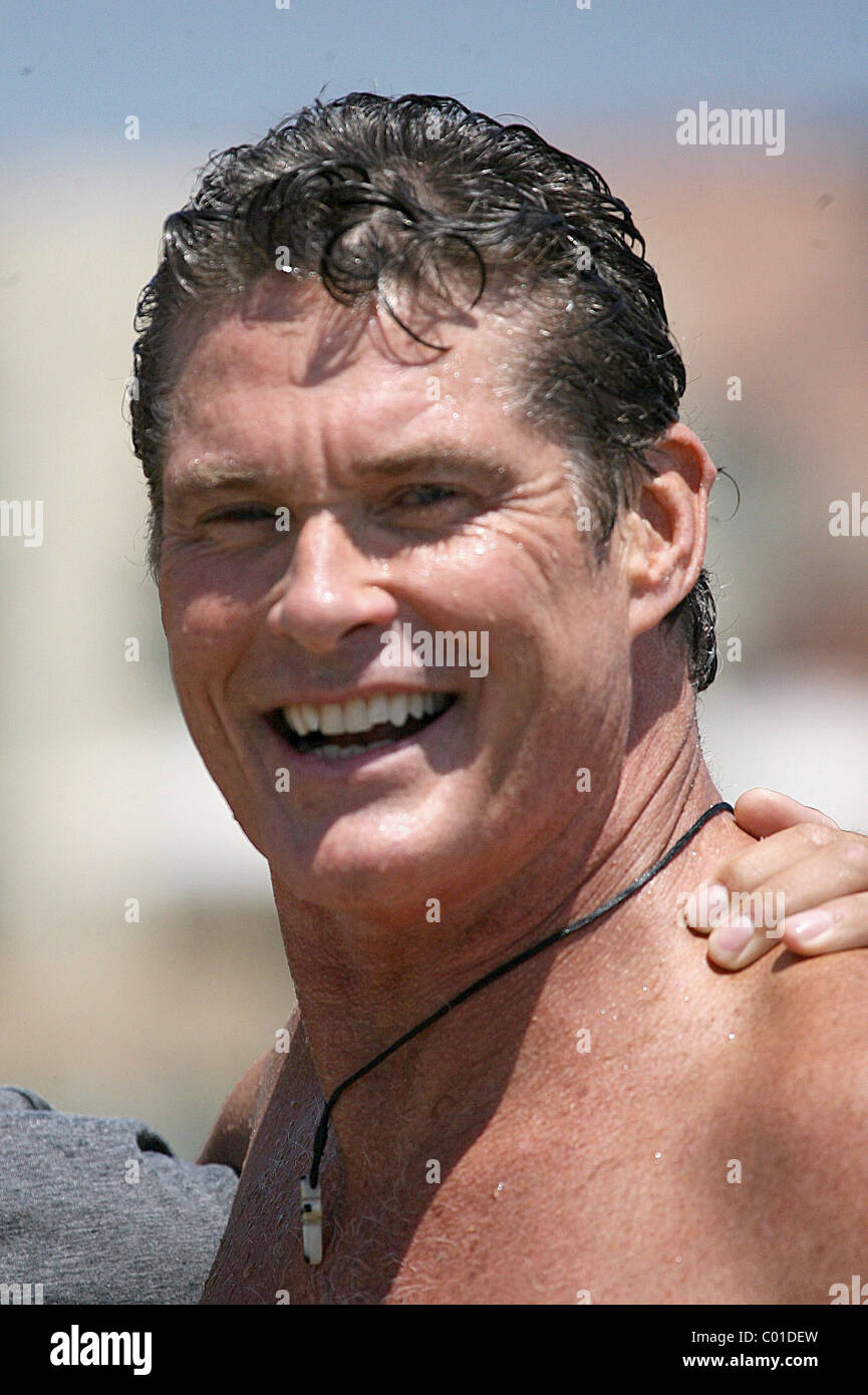 Baywatch star David Hasselhoff was back in the water working for his ...