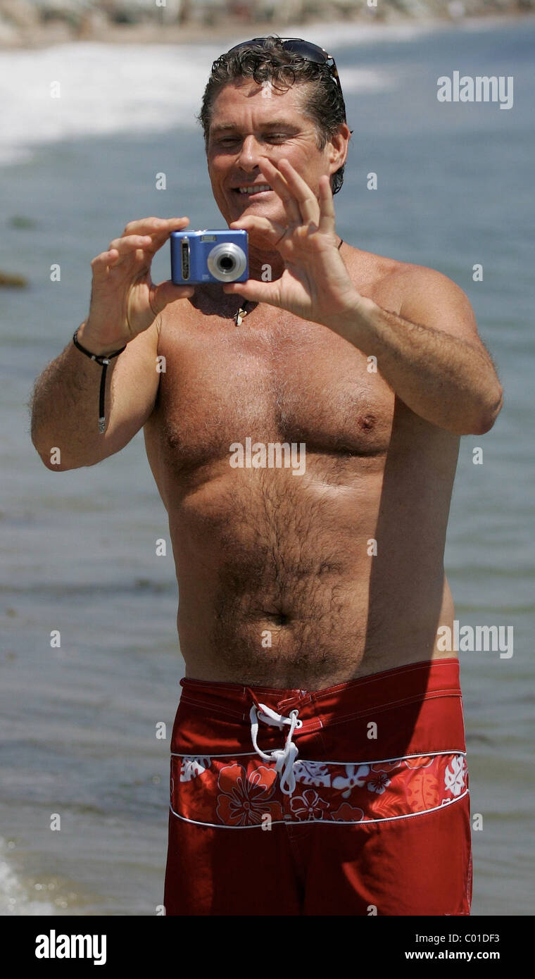 Baywatch star David Hasselhoff was back in the water working for his ...