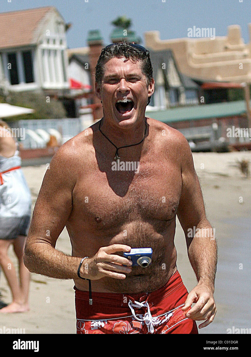 Baywatch star David Hasselhoff was back in the water working for his ...