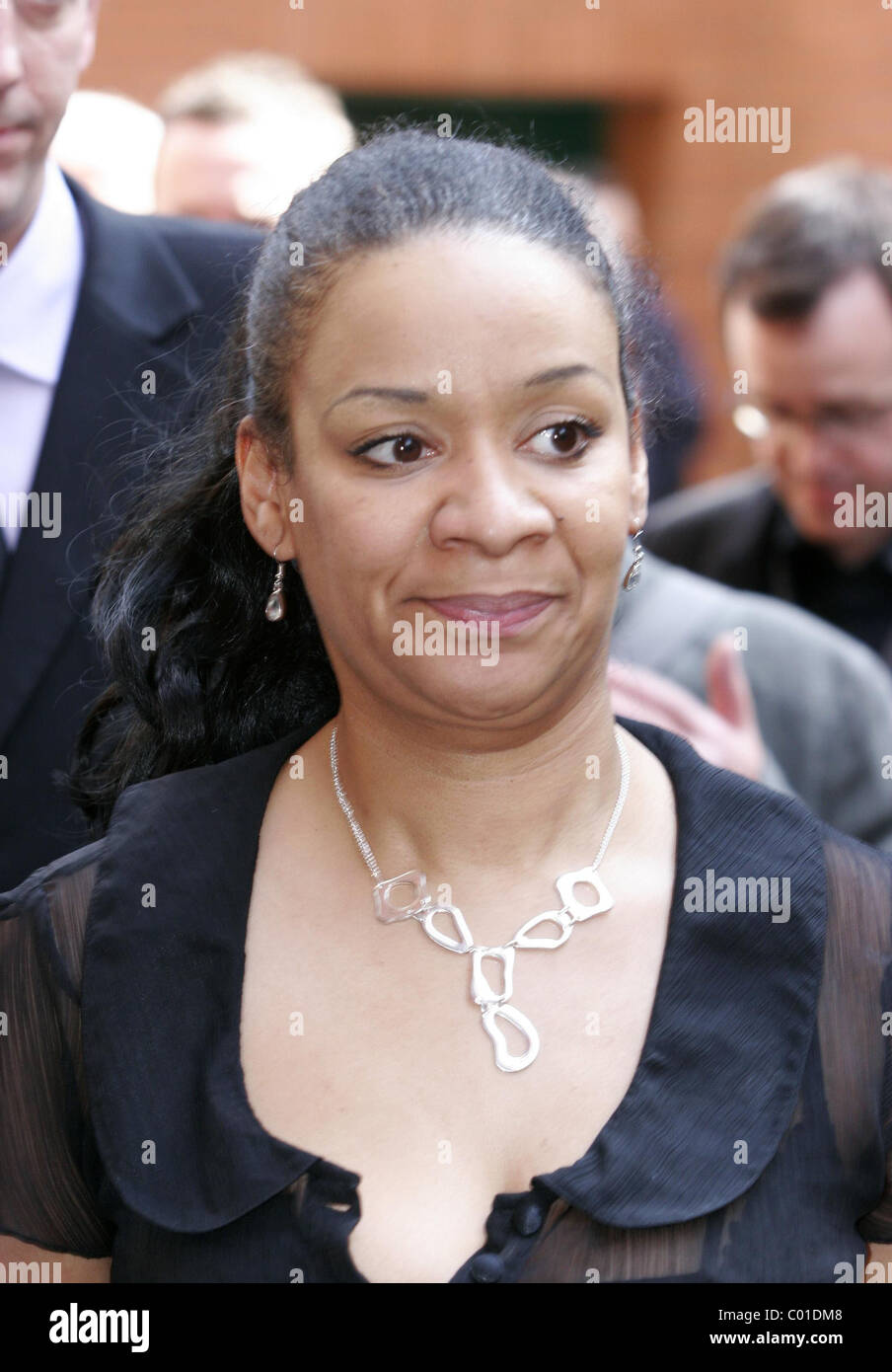 Rowetta at the funeral of Tony Wilson, the founder of 'Factory Records ...