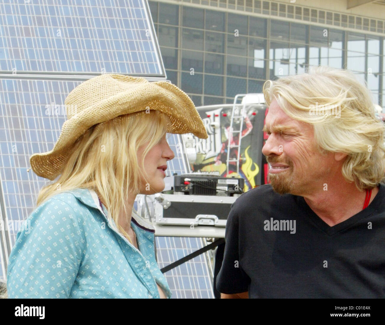 Sir Richard Branson, Daryl Hannah The Green Spot, where festival goers ...