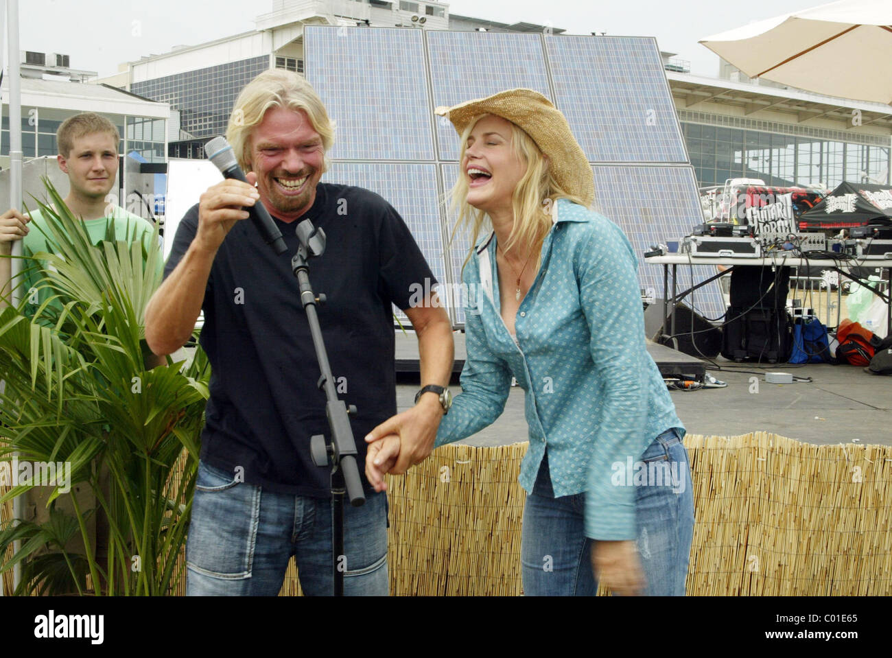 Sir Richard Branson, Daryl Hannah The Green Spot, where festival goers ...
