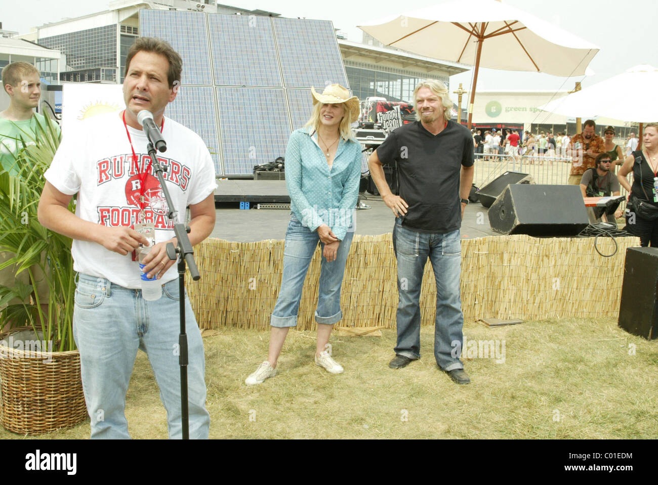 Sir Richard Branson, Daryl Hannah The Green Spot, where festival goers ...