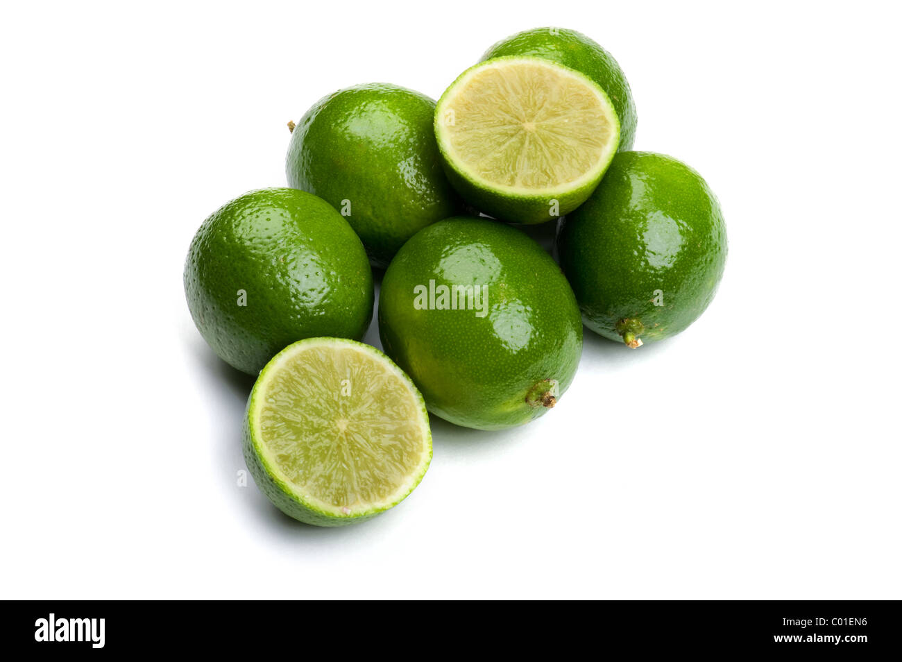 object on white - food lime close up Stock Photo - Alamy