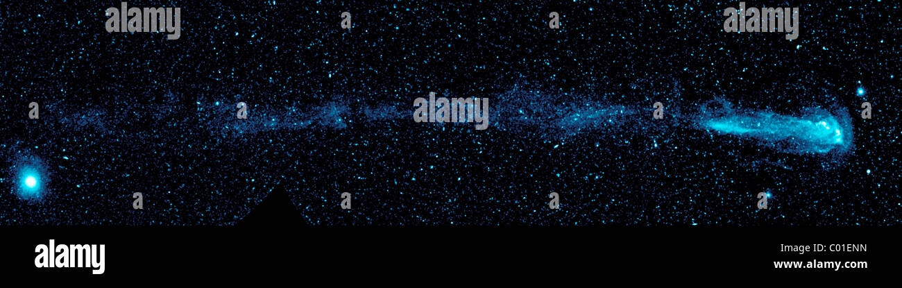 Speeding Star A new ultraviolet mosaic from NASA's Galaxy Evolution ...