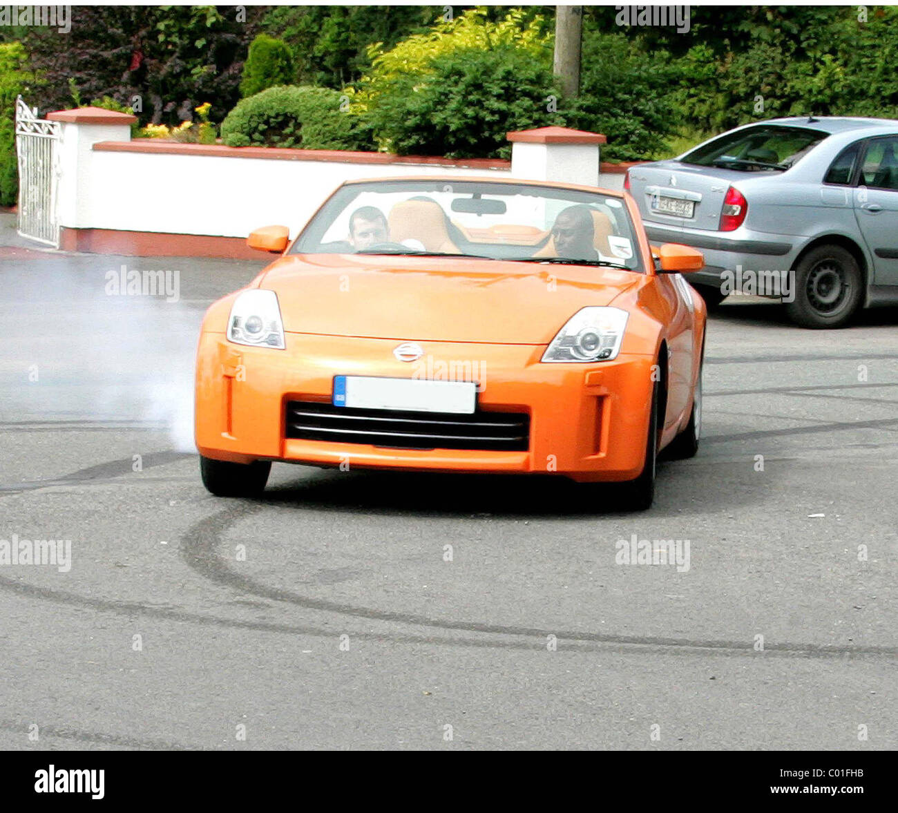 Leo Ihenacho - performs a handbrake turning display Wedding of Shane ...