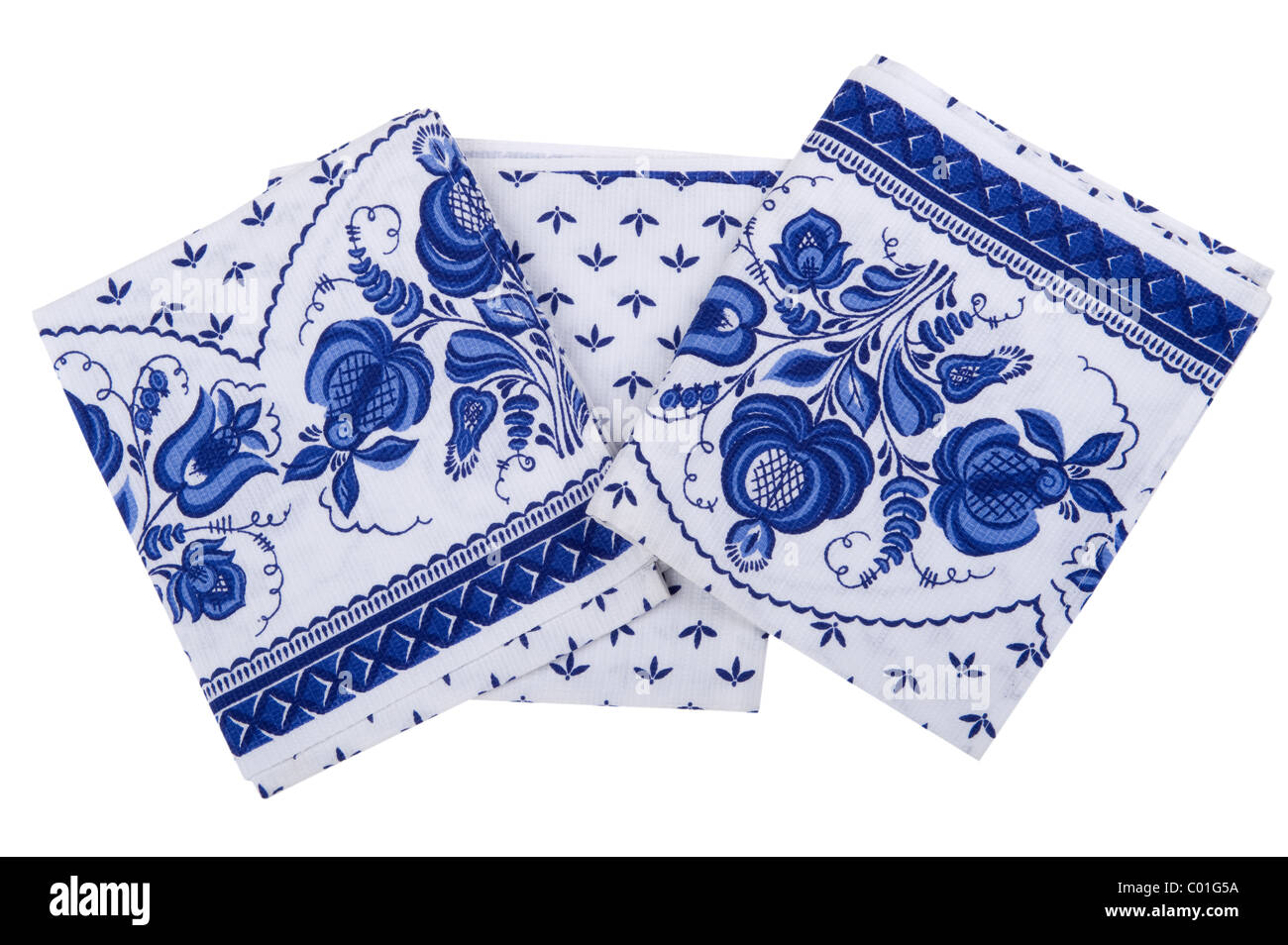 object on white - napkin close up Stock Photo - Alamy