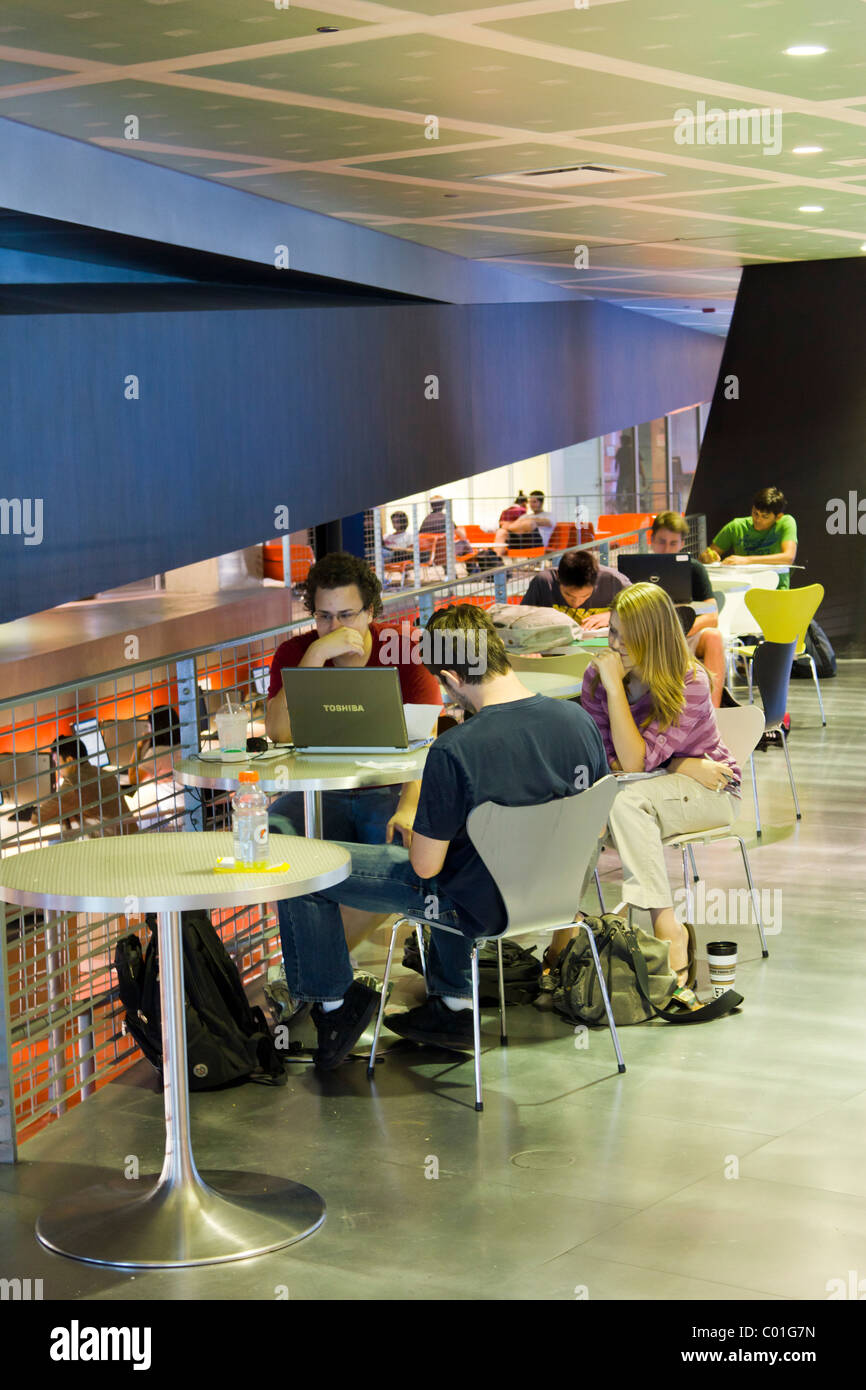 students working on computers at McCormick Tribune Campus Center ...