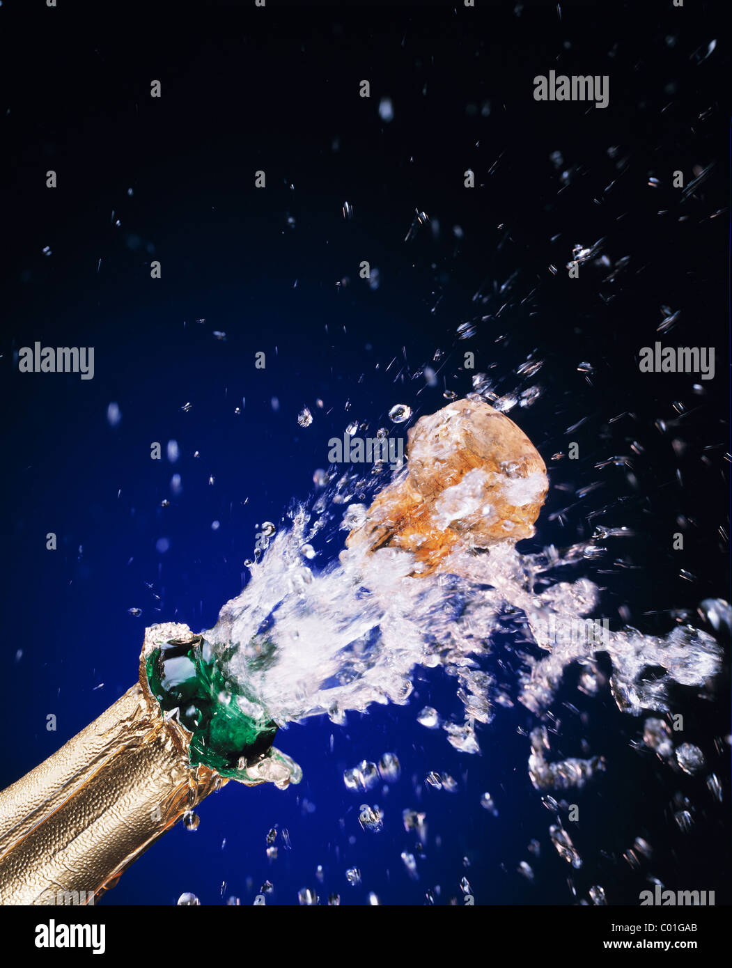 Flying champagne cork hi-res stock photography and images - Alamy