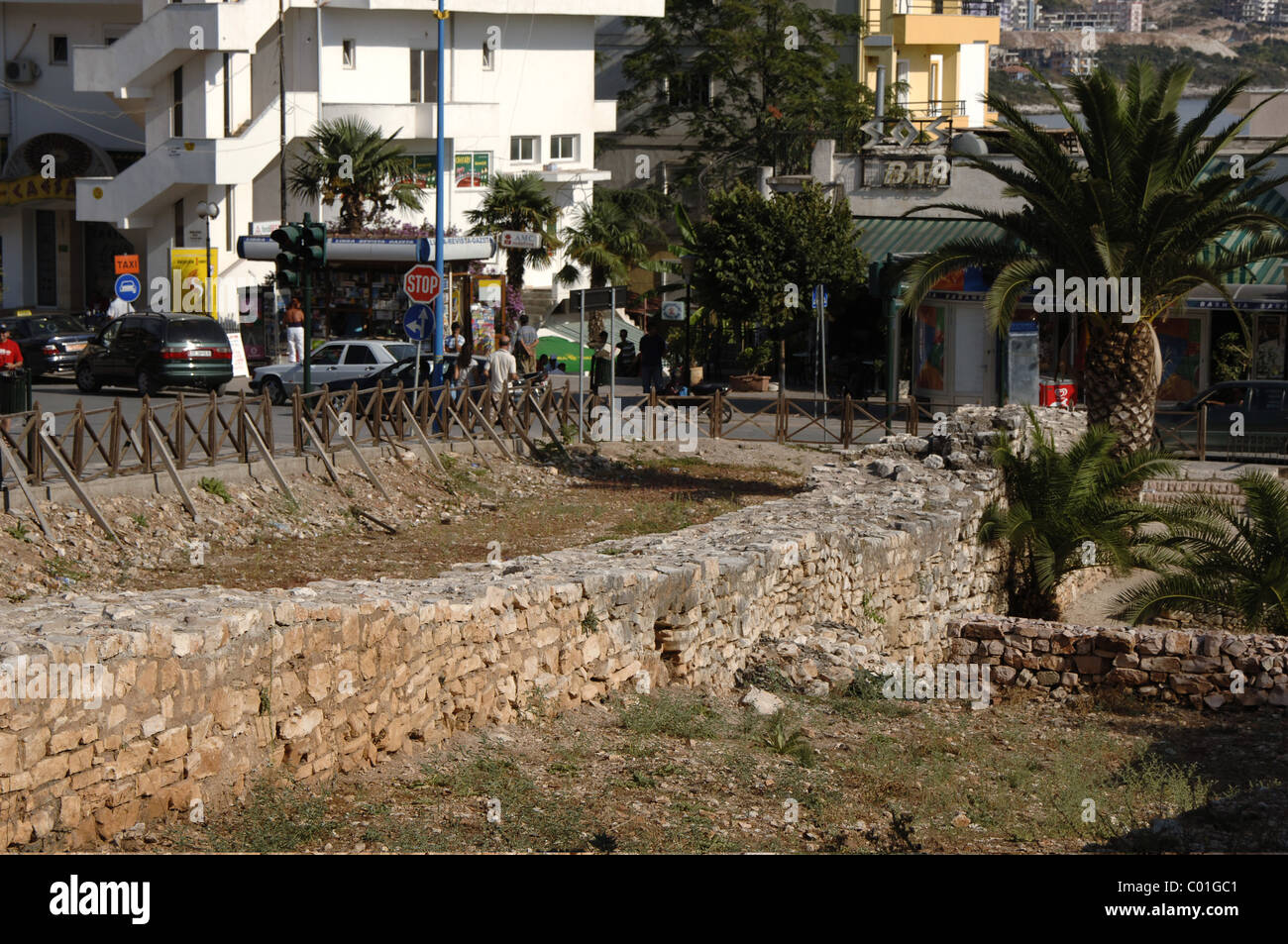 Albania. Sarande. Ancient wall Stock Photo - Alamy
