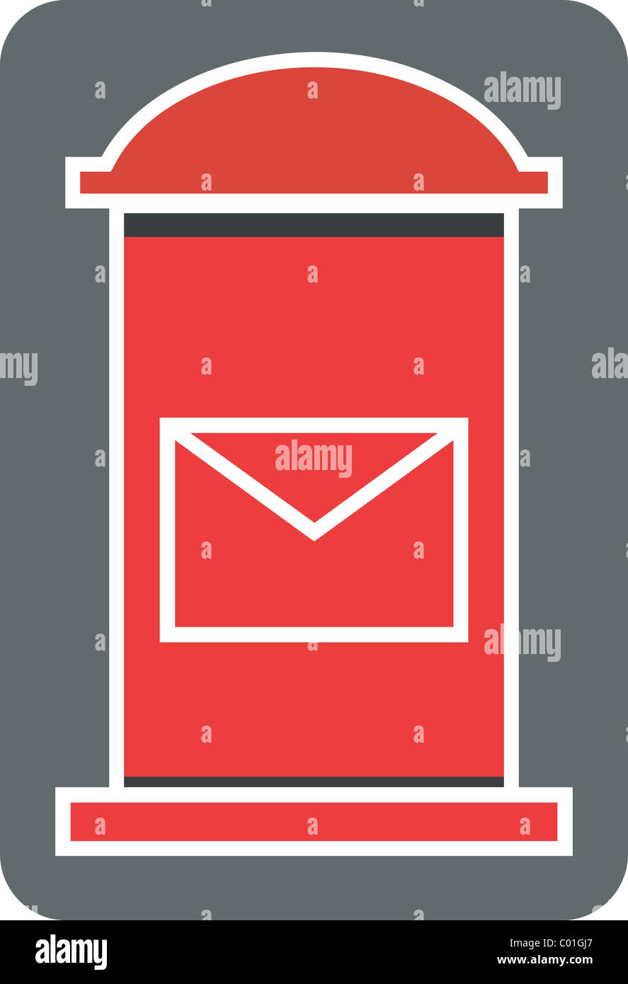 Red post box clipart hi-res stock photography and images - Alamy
