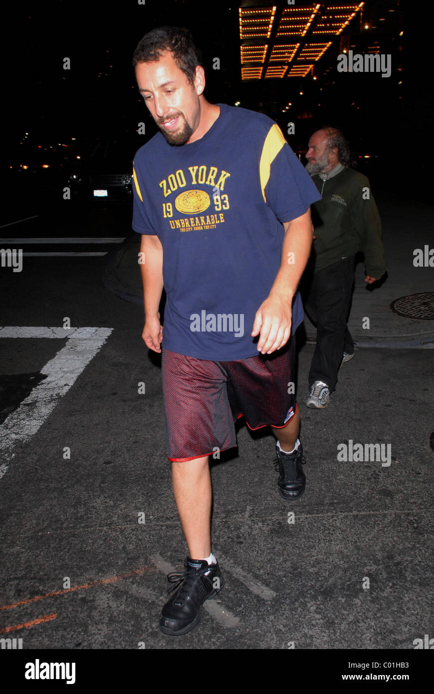 Adam Sandler at his hotel in Midtown New York City, USA - 06.08.07 ...