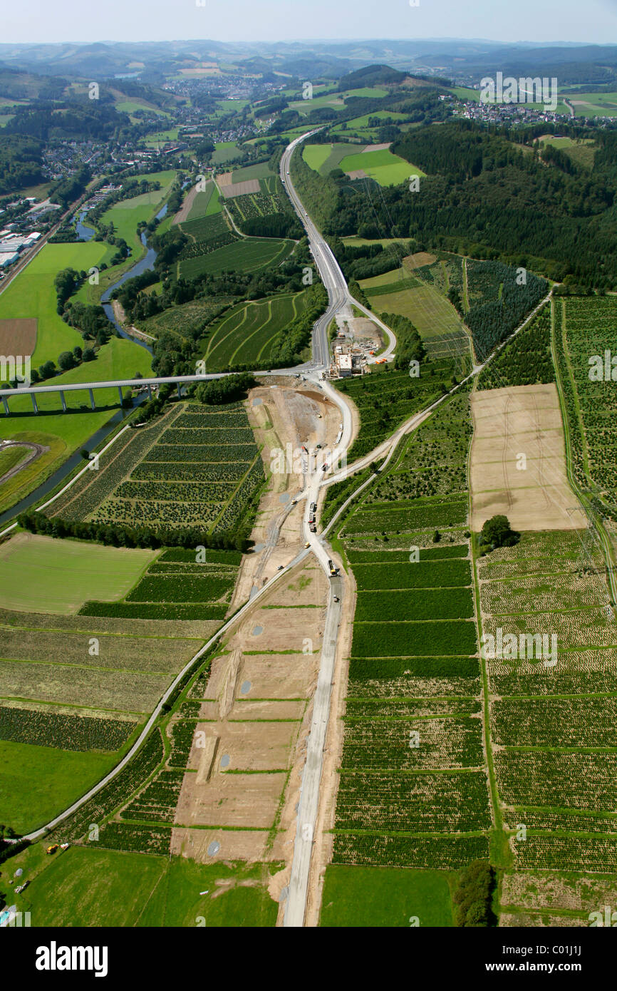 Aerial view of a46 with motorway end hi-res stock photography and ...