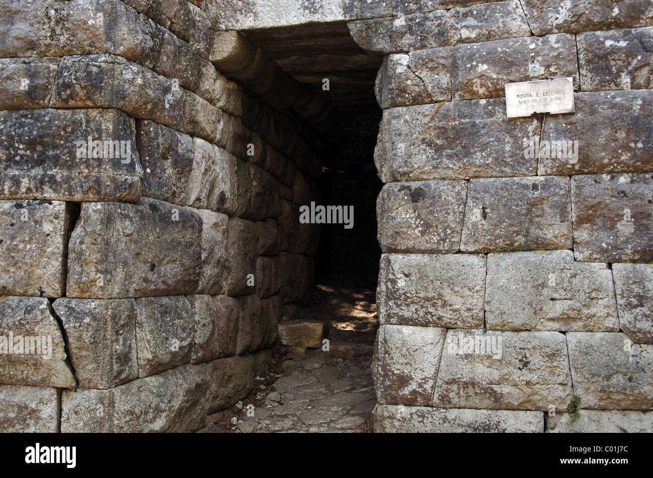 Albania. Butrint. Cyclopean walls of the ancient city, dating from 4th ...