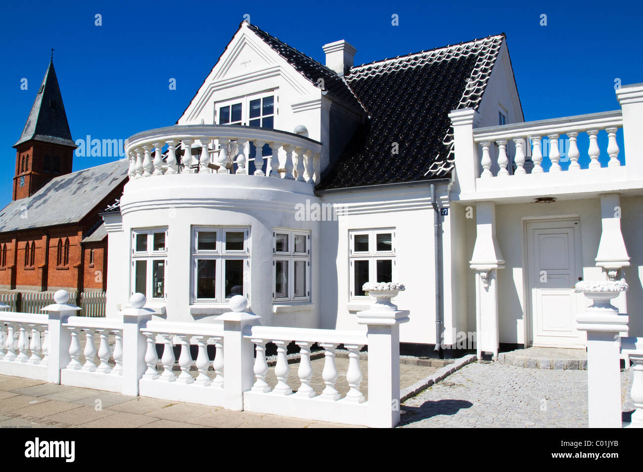 Nordic building style, single family house, Northern Jutland, Denmark ...