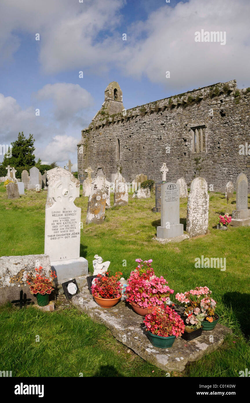 Dominican monastery ruins, Lorrha, County Tipperary, Munster, Ireland ...